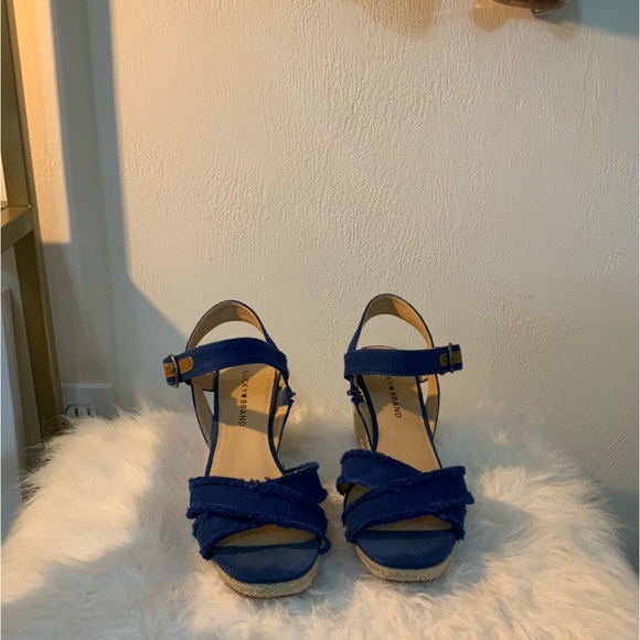 Lucky Brand | Shoes | Royal Blue 3 Inch Wedge | Poshmark